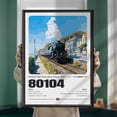 British Rail 80104 Swanage Steam Train Poster, Unframed Paper Poster ...