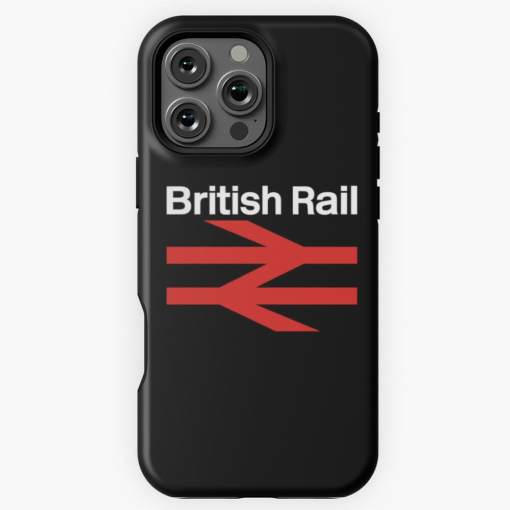 British Rail Logo Retro Style Art iPhone Case 17 16 15 14 13 12 11 Pro ...