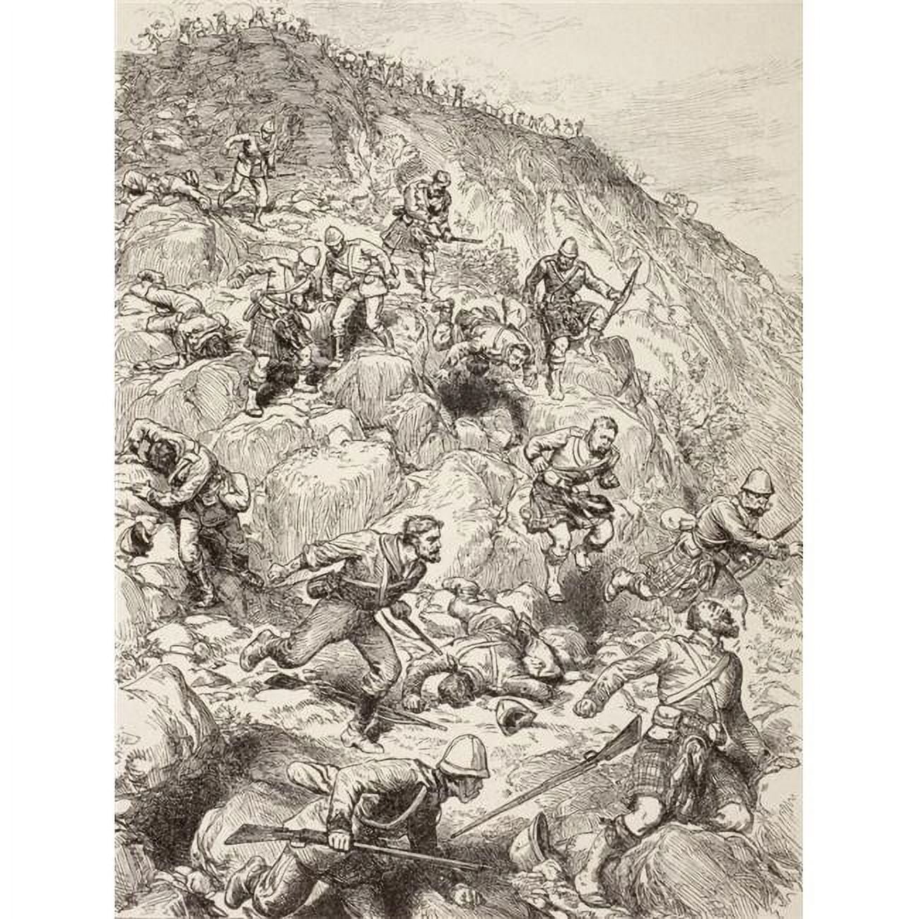 British & Scottish Troops Retreating From The Battle of Majuba Hill ...
