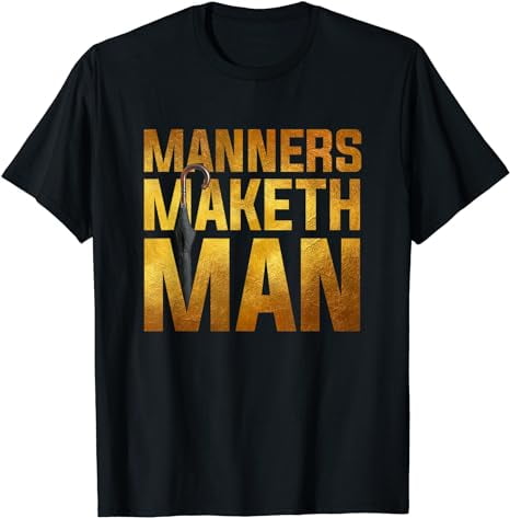 British Secret Agent Manners Maketh Man Umbrella T-Shirt - Walmart.com