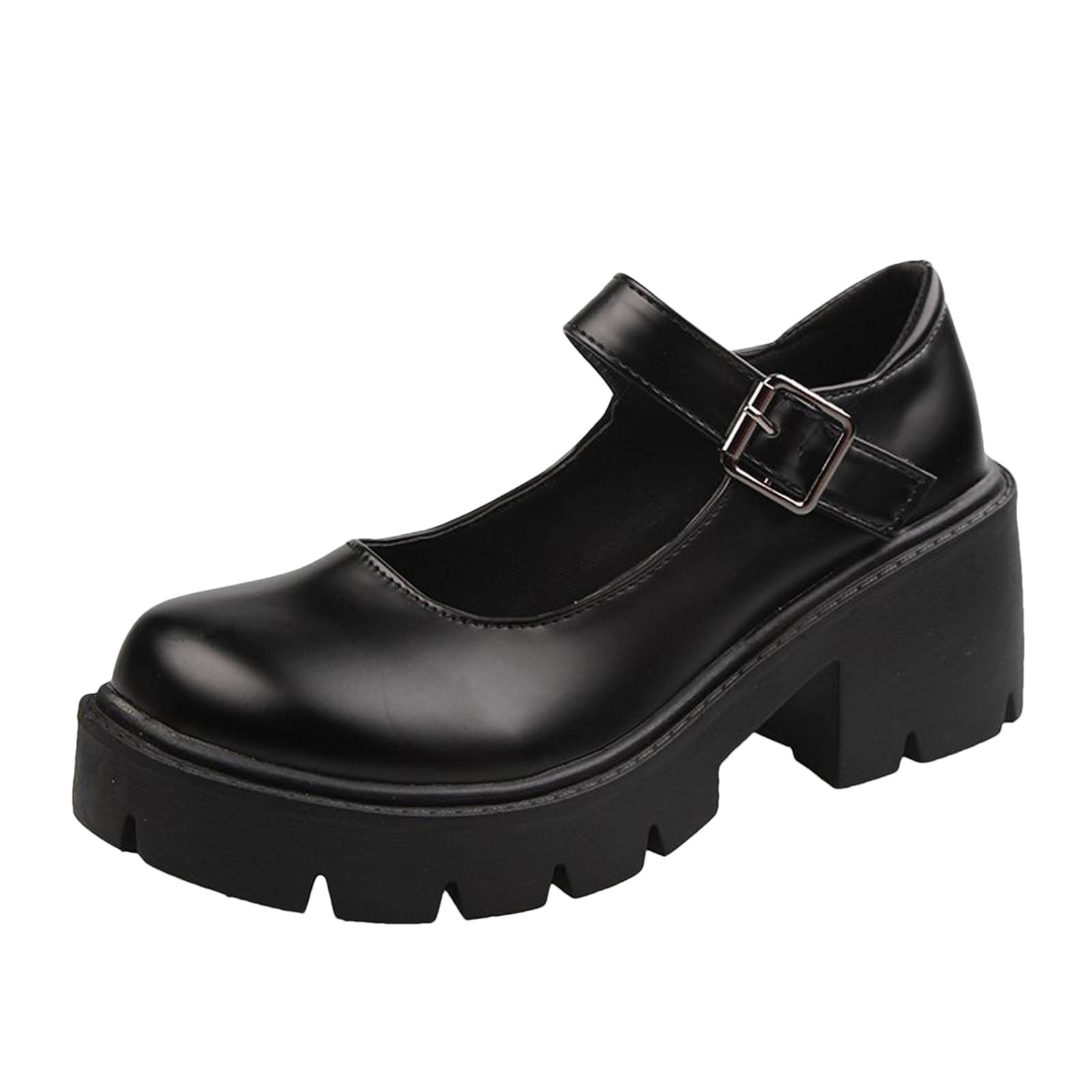 British Shoes Women Mary Janes Vintage for Teens Girls Students High ...