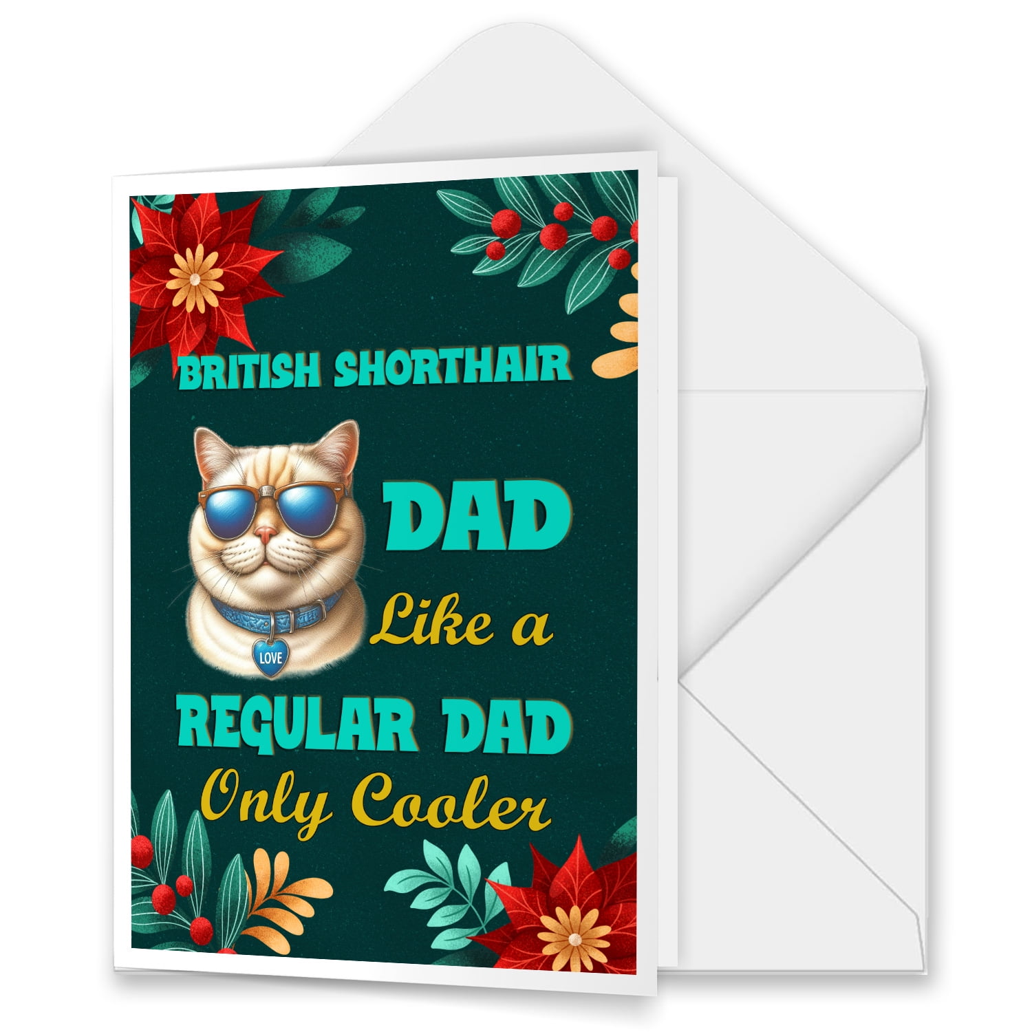 British Shorthair Dad Like a Regular Dad Only Cooler Happy Father's Day ...