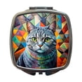 British Shorthair Gray Cat Abstract Art Travel Makeup Handbag Purse ...