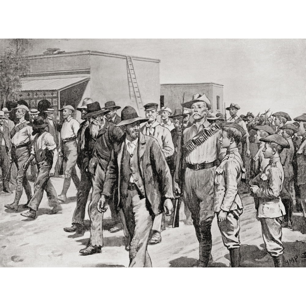 British South African Police Escorting Boer Prisoners To Gaol After The ...