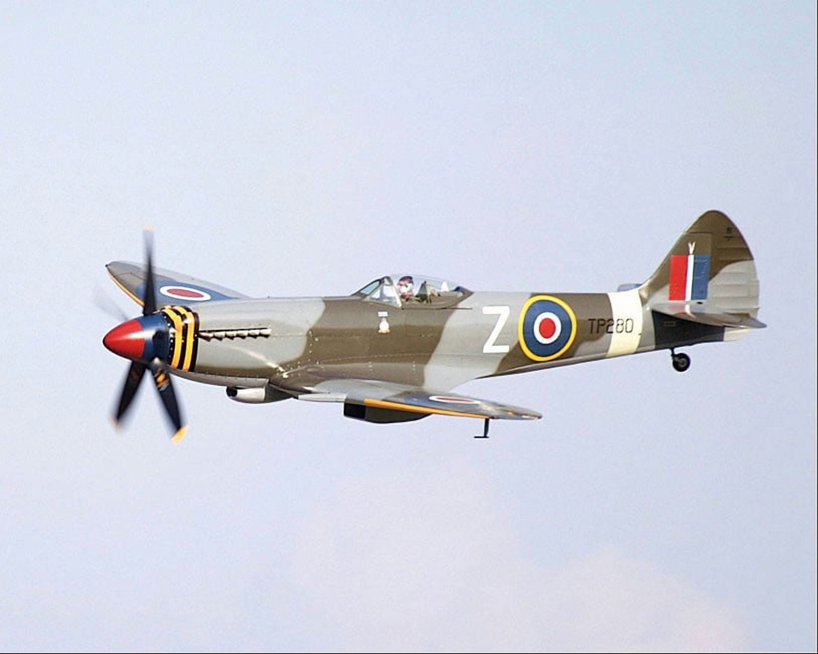British Spitfire Mk XVIII Aircraft - 20x30 Inch Glossy Laminated ...