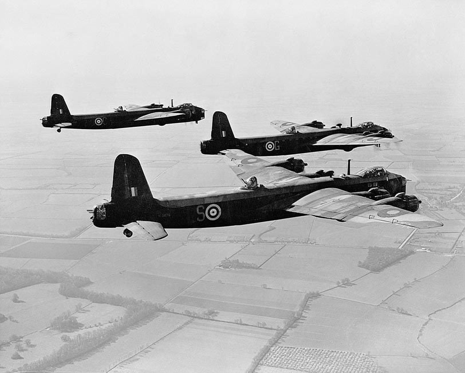British Sterling Bombers WWII Style -1 - 20x30 Inch Laminated Aviation ...