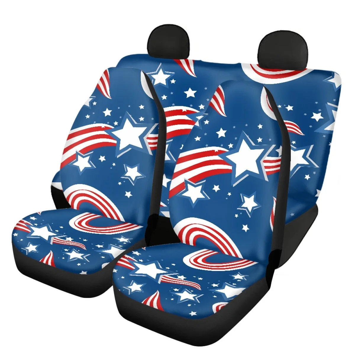 British Stripes Stars Pattern Design Front and Back for Vehicle Seat ...