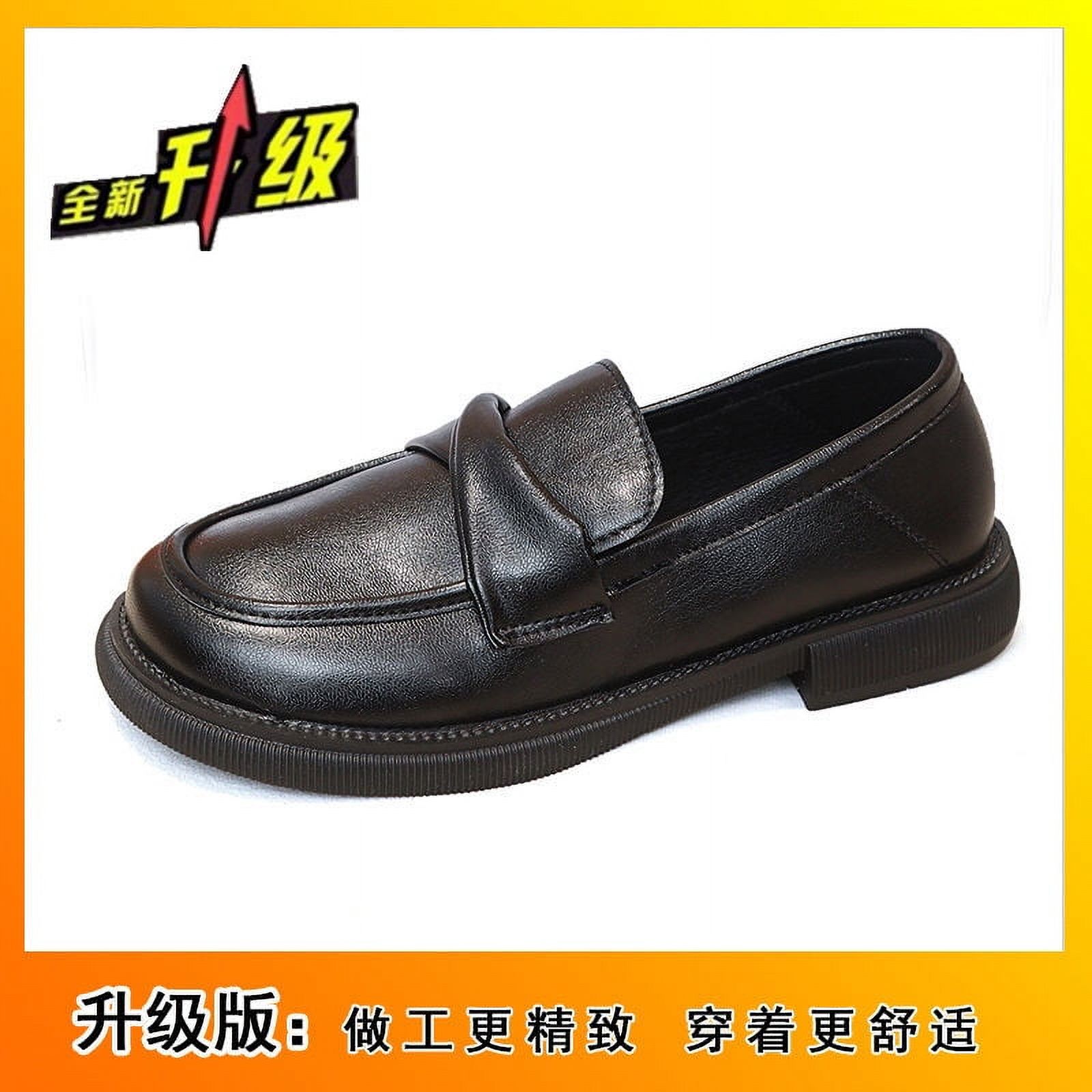 HHH British Style Black Platform Loafers Retro JK Uniform Shoes ...