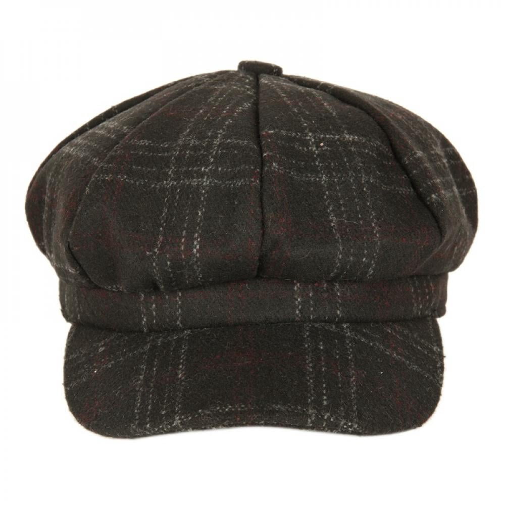 Malisata British Style Hat Beret Octagonal Beret Cool Stuff Cap 6 Plaid ...