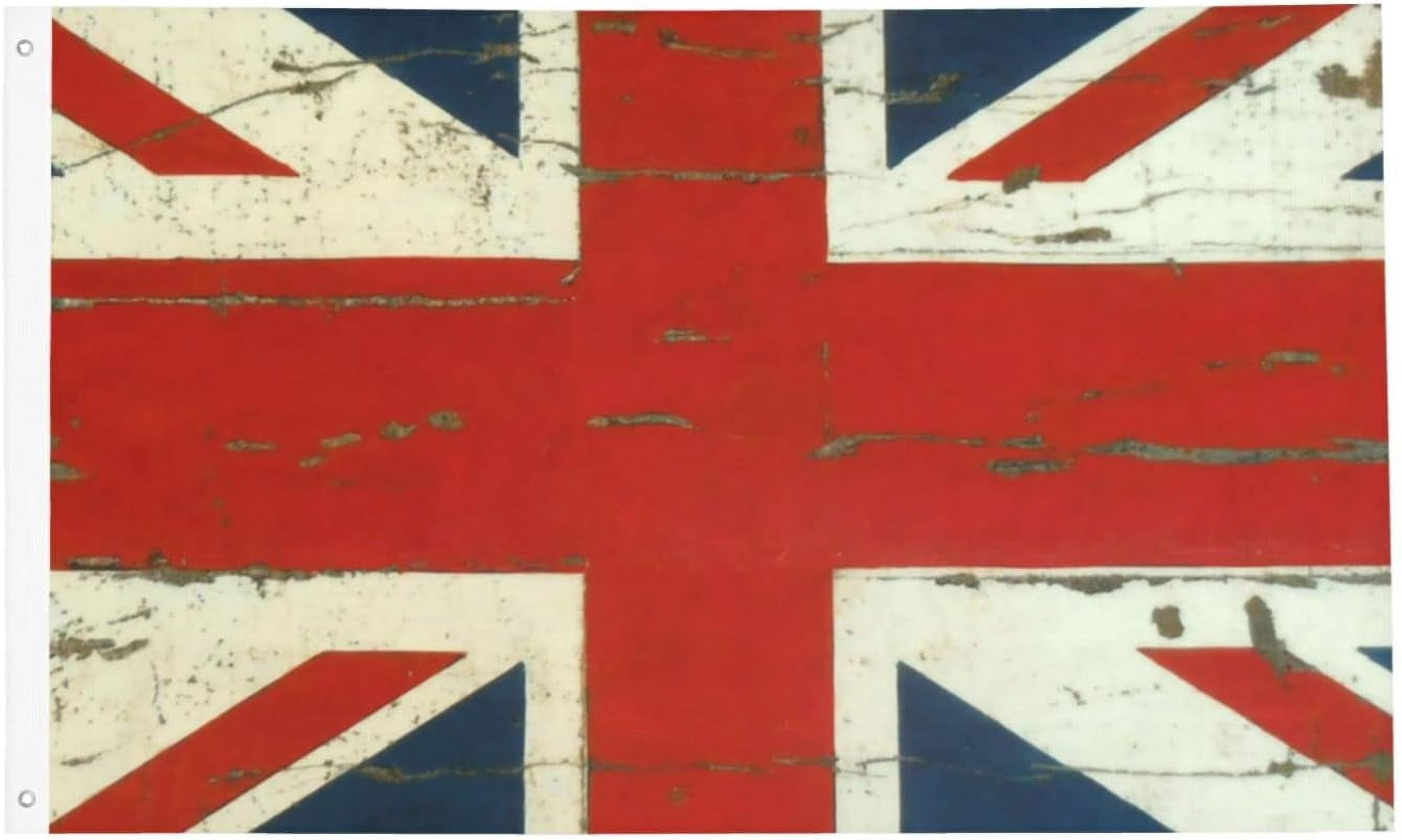 British Vintage Style Union Jack Flag Banner With Metal Grommets Double ...