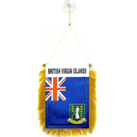 British Virgin Islands Mini Banner 4'' x 6'' special car - Walmart.com