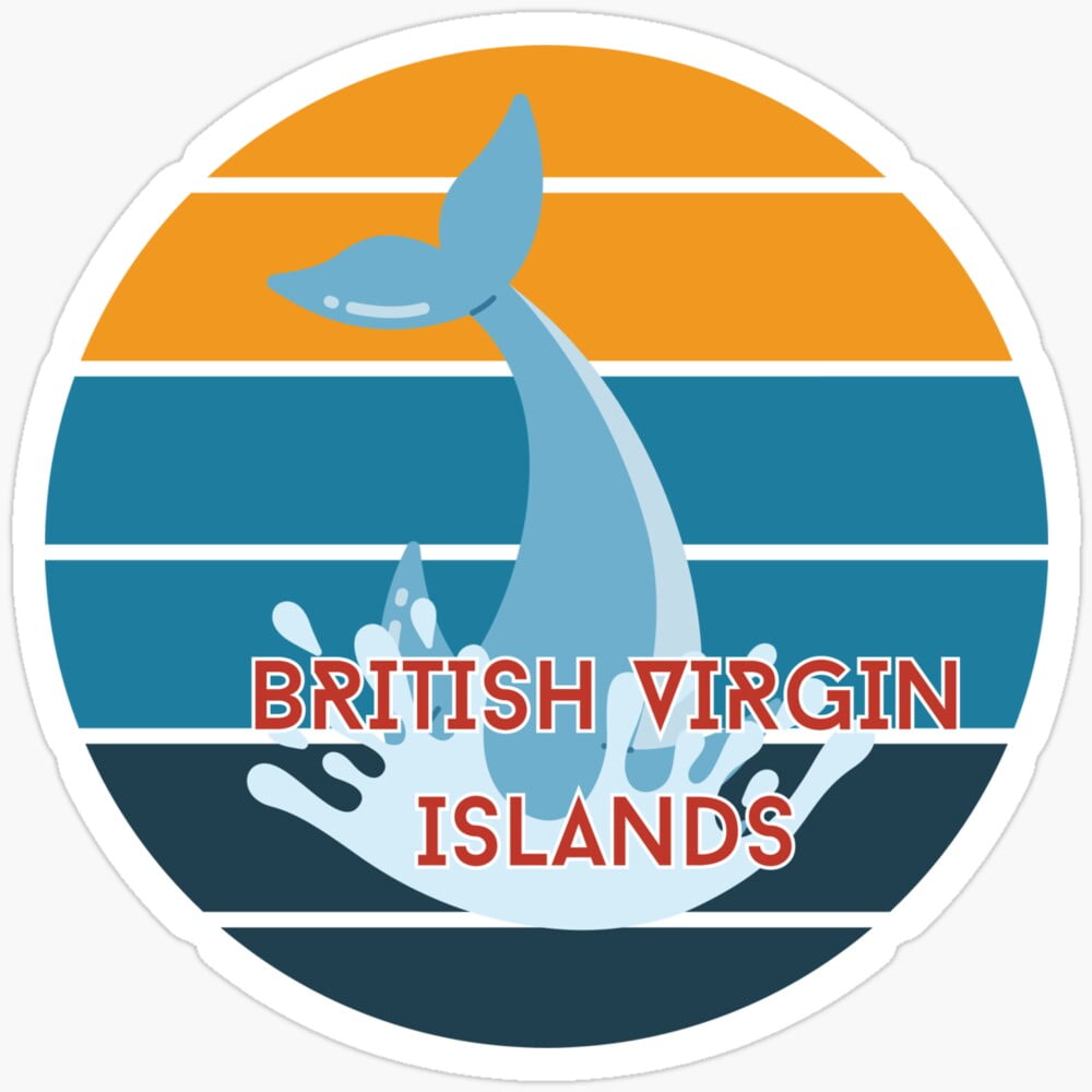 British Virgin Islands Sticker Phone Decal Water Bottle Stickers Car ...
