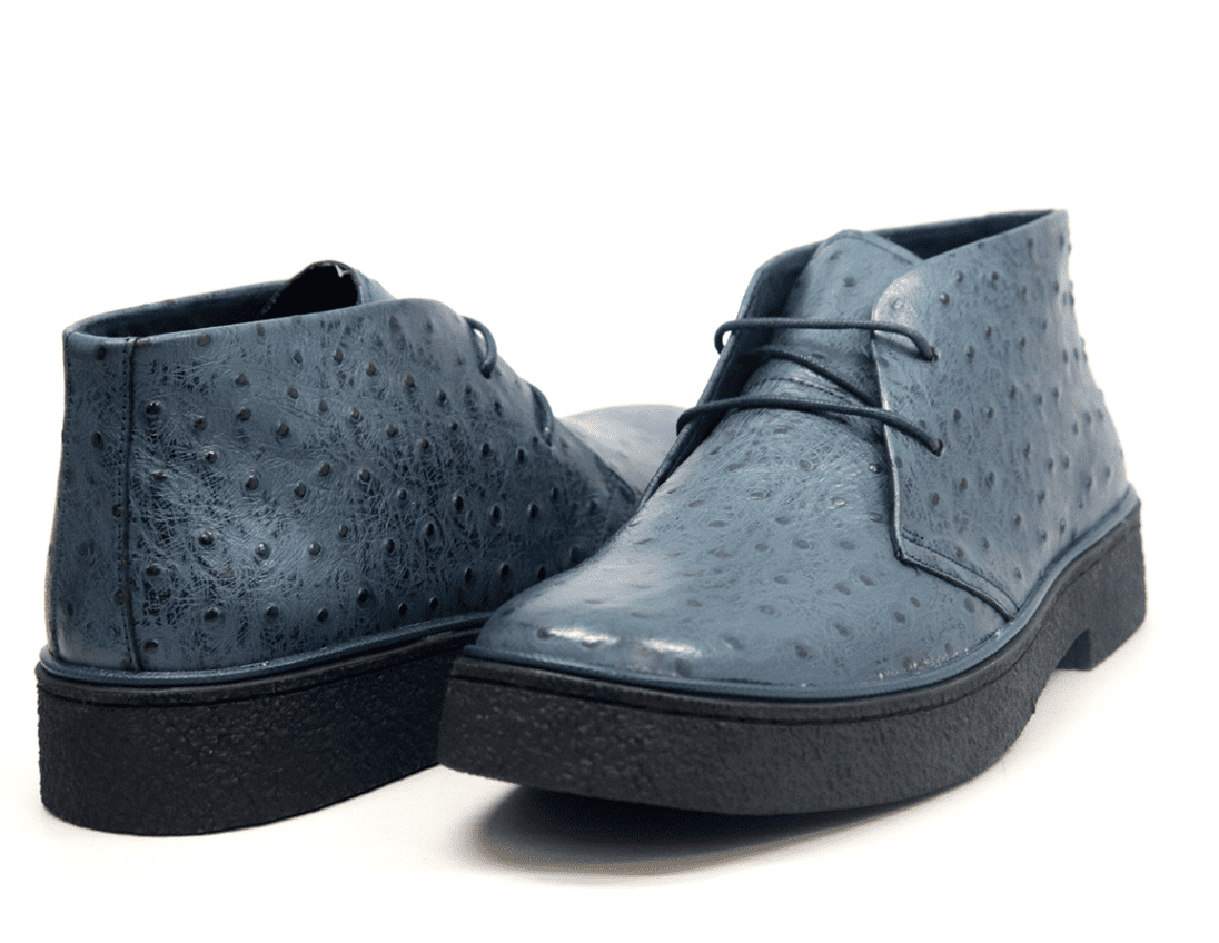 British Walkers Classic Playboy Ostrich Men's High top Chukka Boot ...