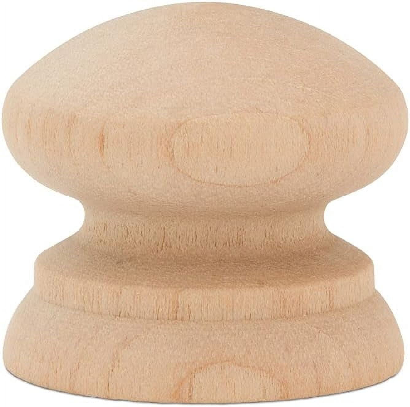 British Wood Knobs Round Wooden Knobs for Cabinet Handles, Dresser ...