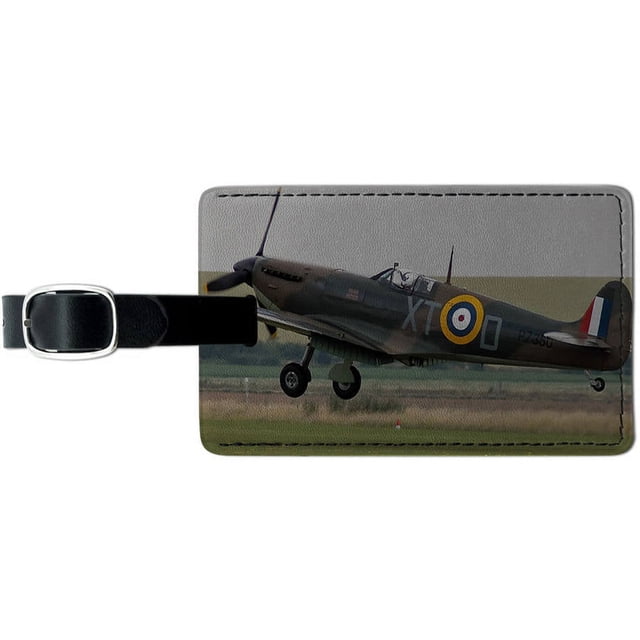 British World War II Supermarine Spitfire Fighter Leather Luggage ID ...
