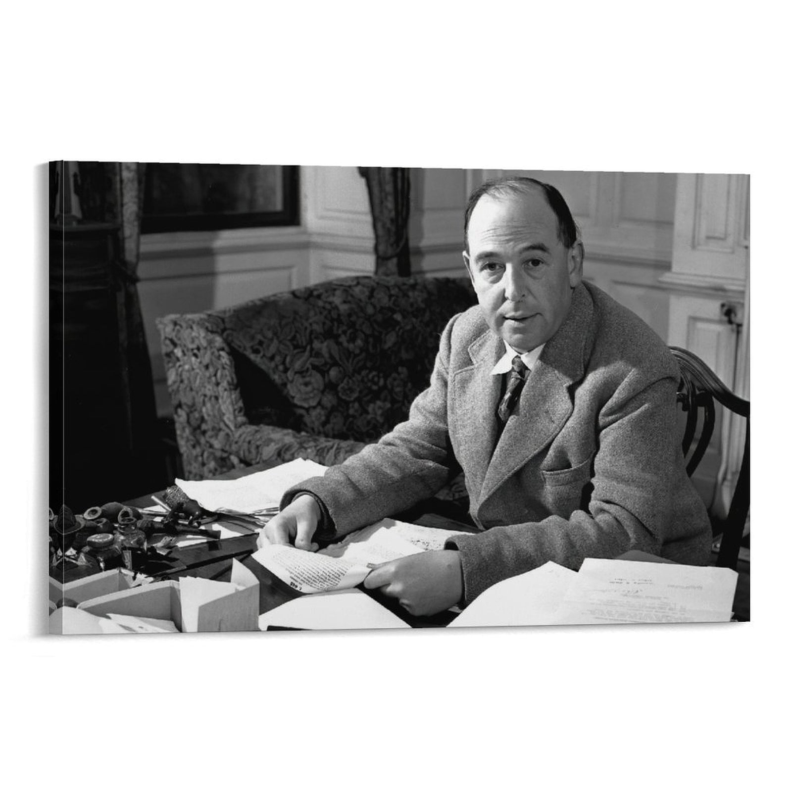 British Writer And Lay Theologian C. S. Lewis Black And White Celebs ...