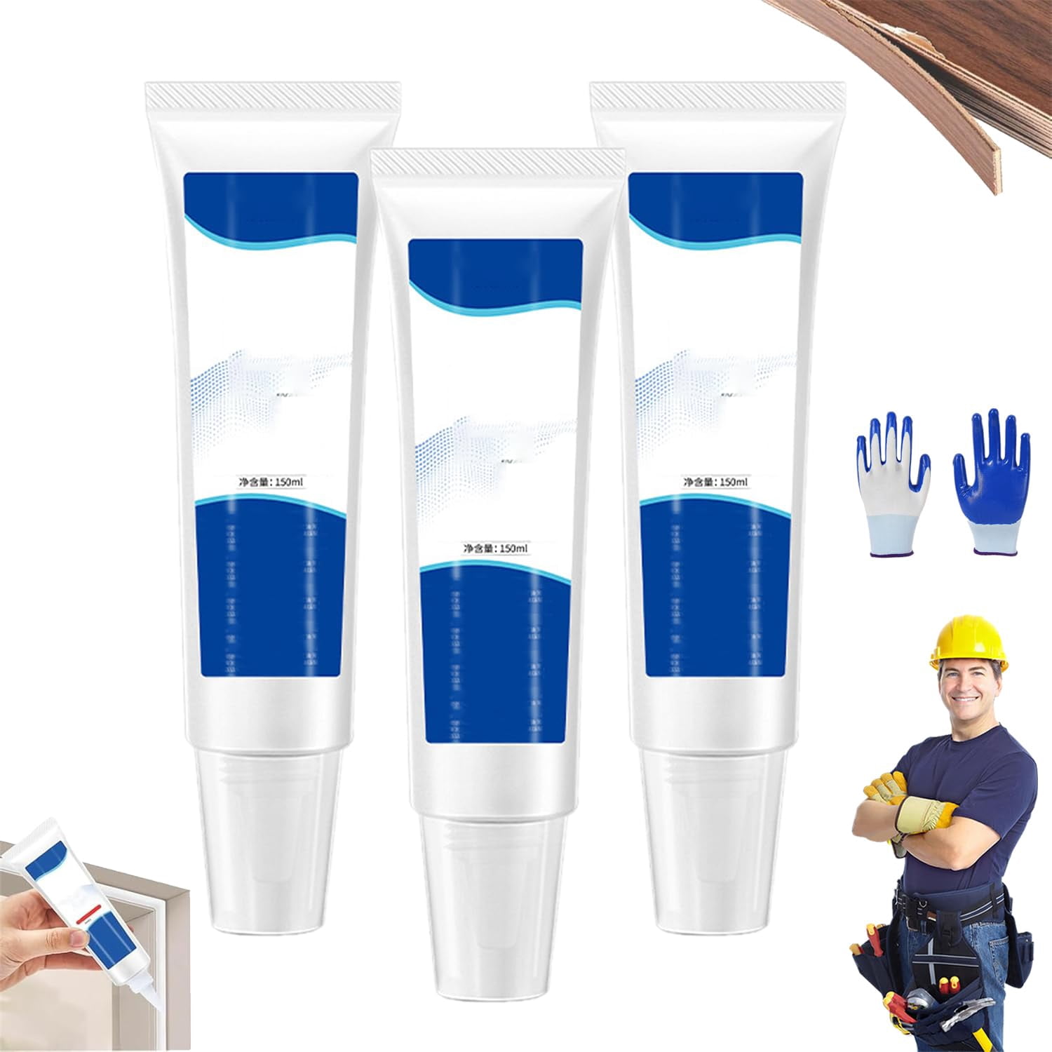 Britneed Edge Strip Anti-Detachment Glue,Wood Glue for Furniture Heavy ...