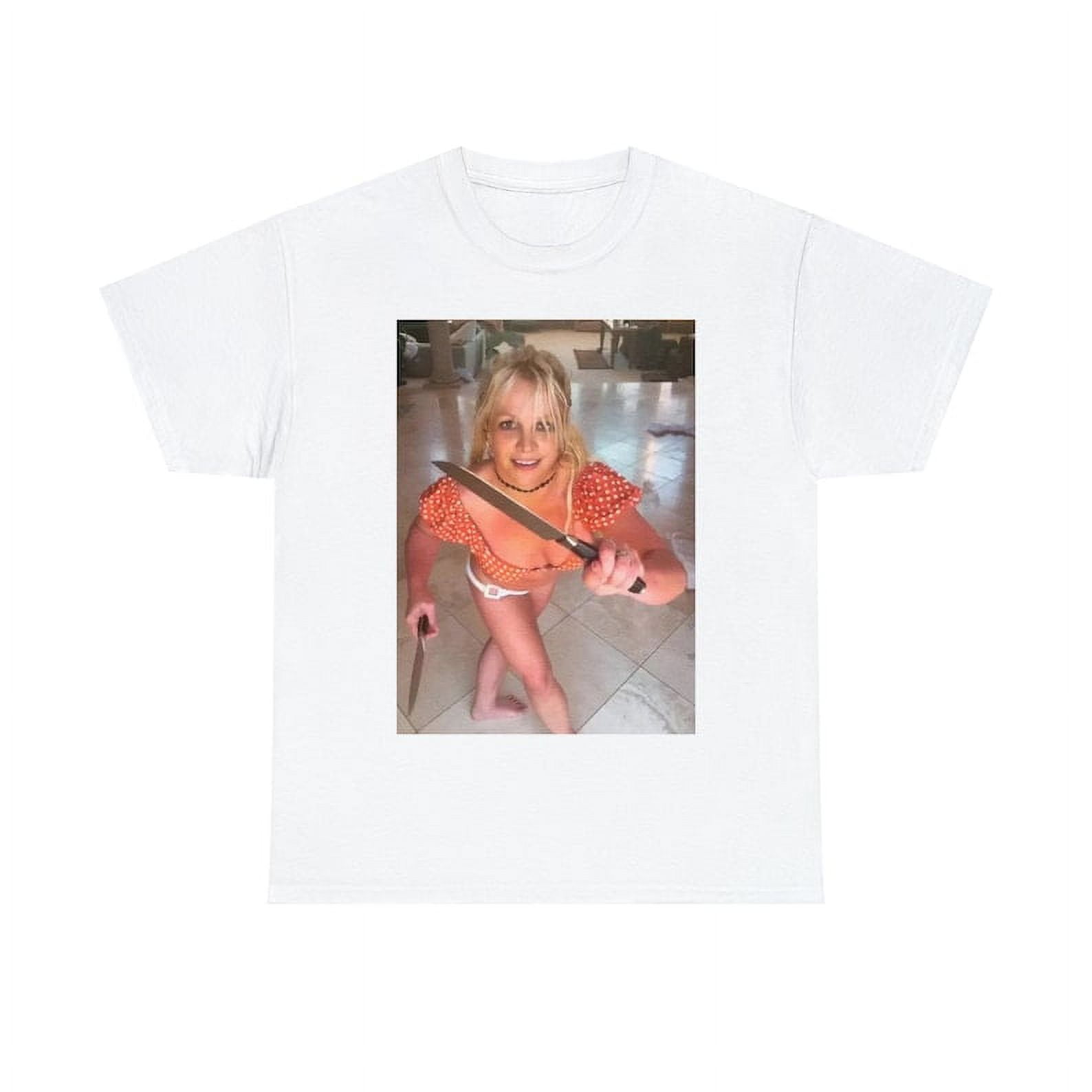 Britney Spears Dances While Holding Knives shirt - Walmart.com