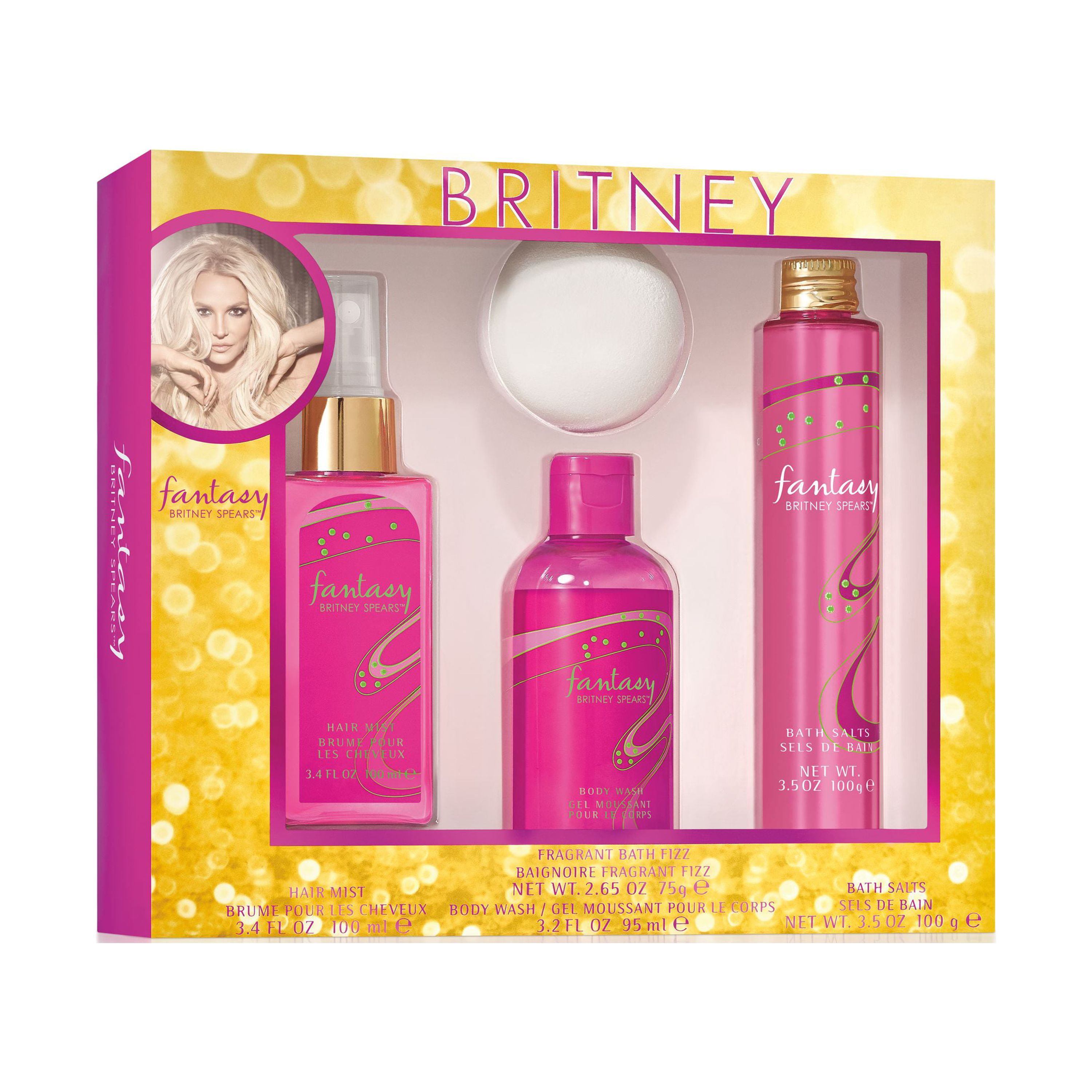 Britney Spears Fantasy Fragrance Bath Set For Women, 4 Pc - Walmart.com