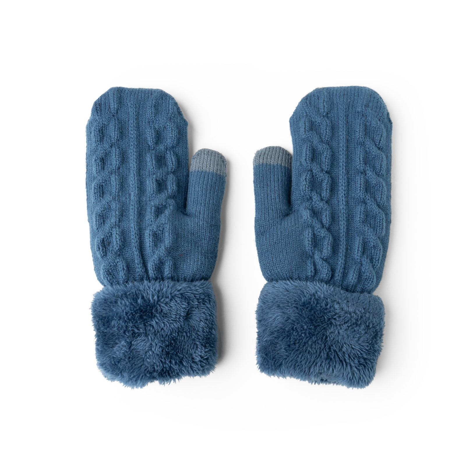 Britt’s Knits Originals Knitted Mittens Plush Lining & Texting ...