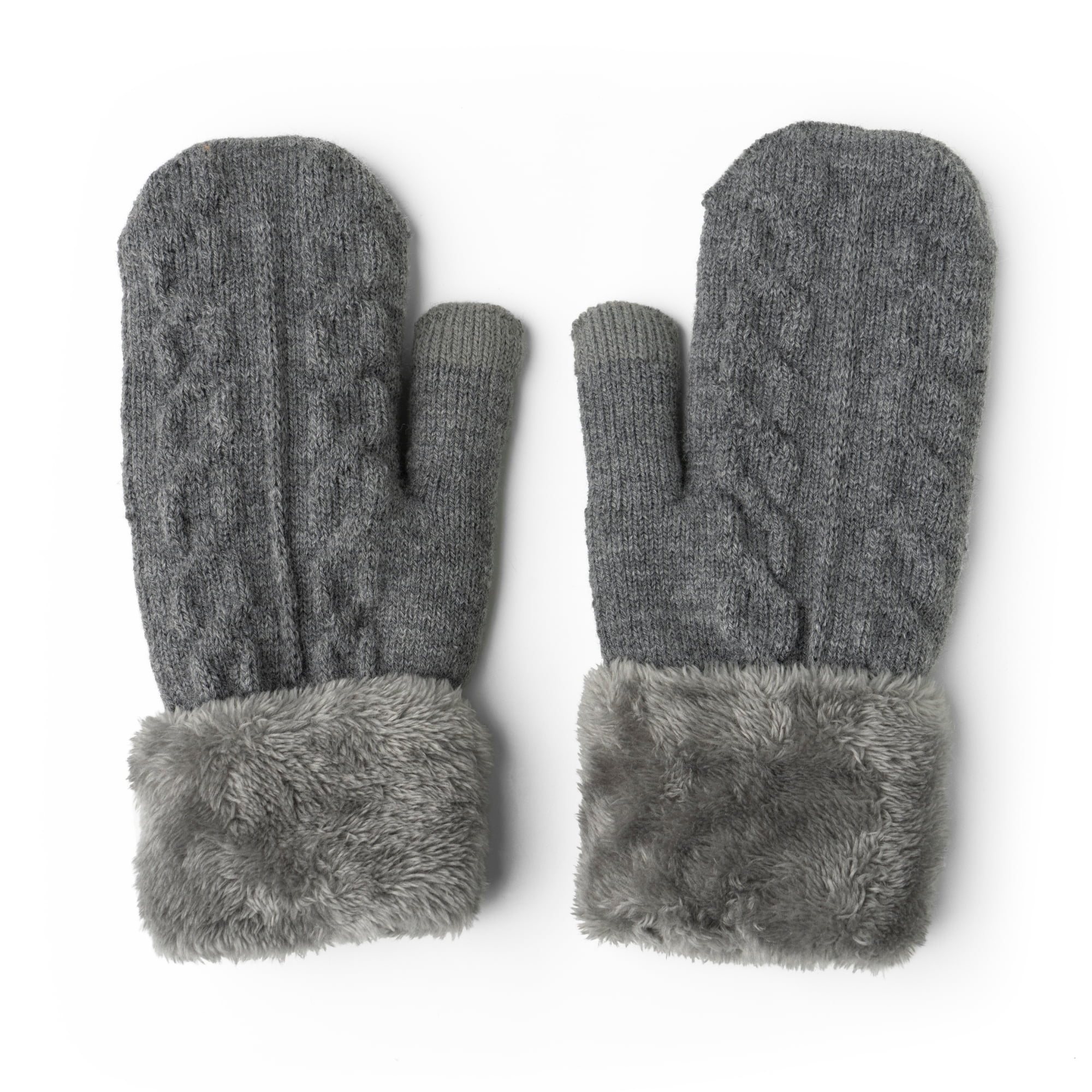 Britt’s Knits Originals Knitted Mittens Plush Lining & Texting ...