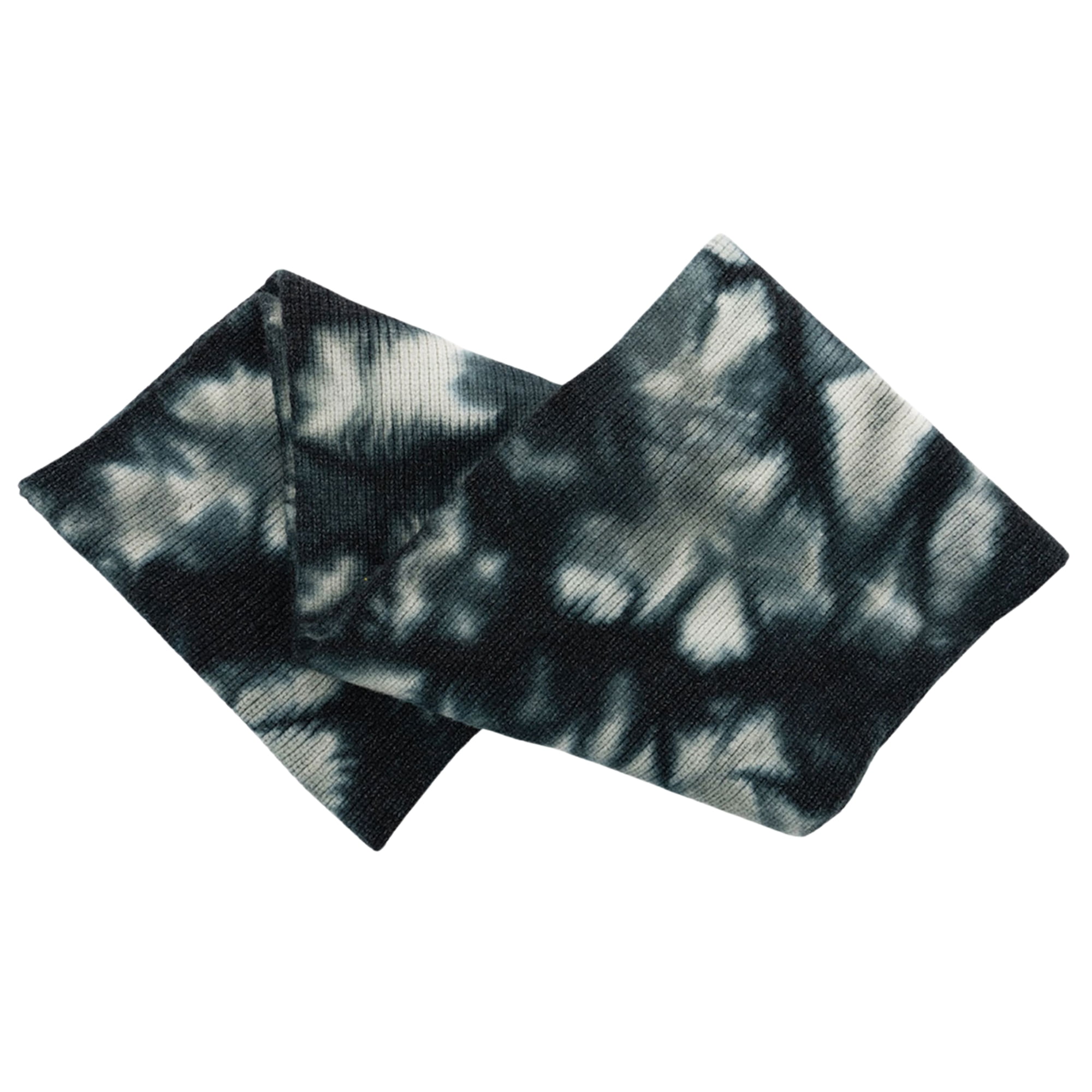 Britt's Knits Soft Tie Dye Mantra Infinity Fall Winter Double Ribbed Knit Scarf - Black (Women's ...