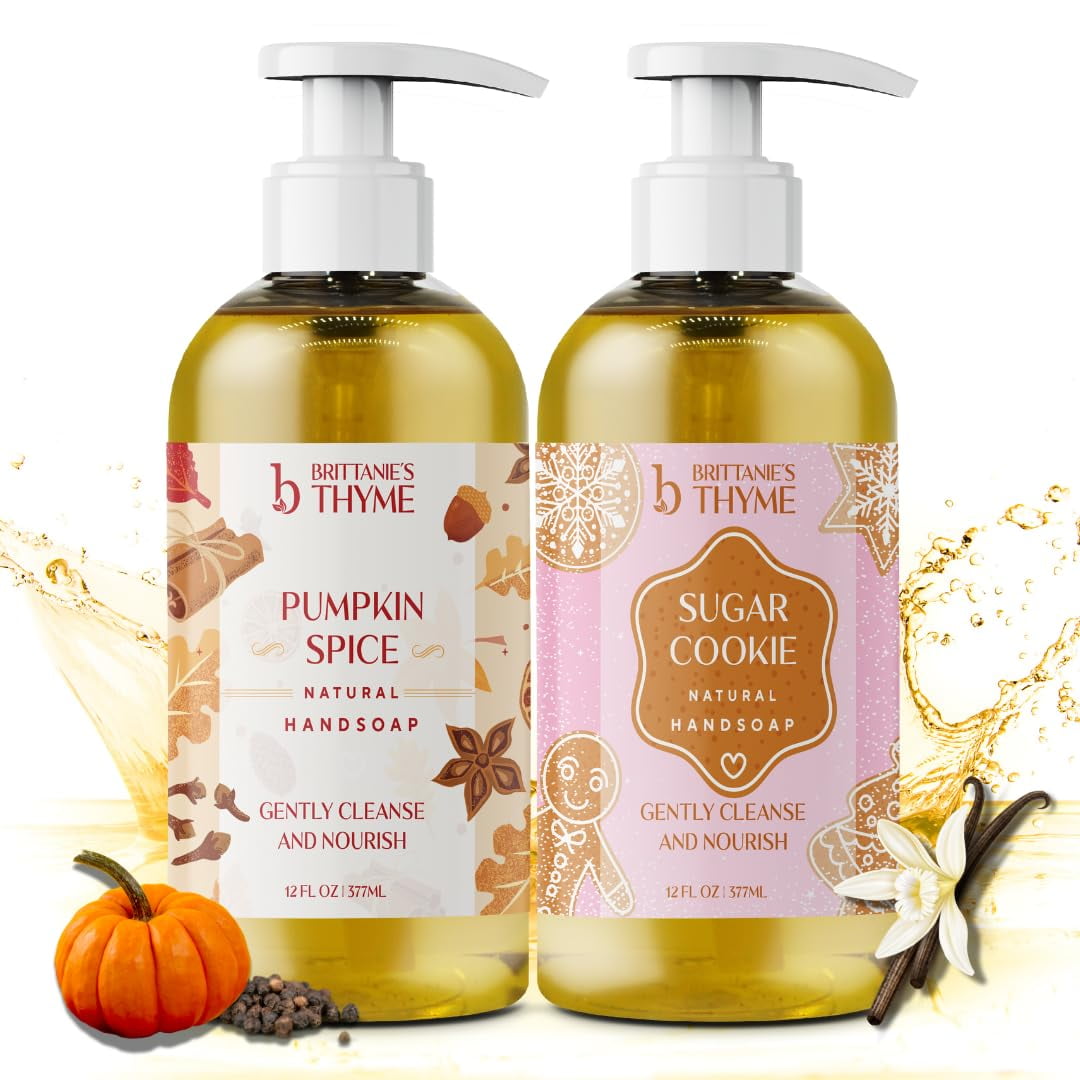 Brittanie's Thyme Fall Natural Olive HYZ01 Oil Liquid Hand Soap | Vitamin E to Replenish ...