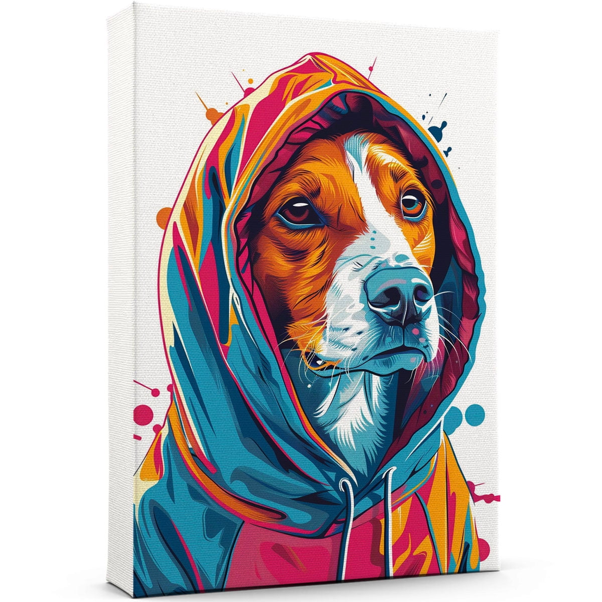 Brittany Dog Wall Art Cute Animal Decor for Kid's Bedroom, Home Office ...