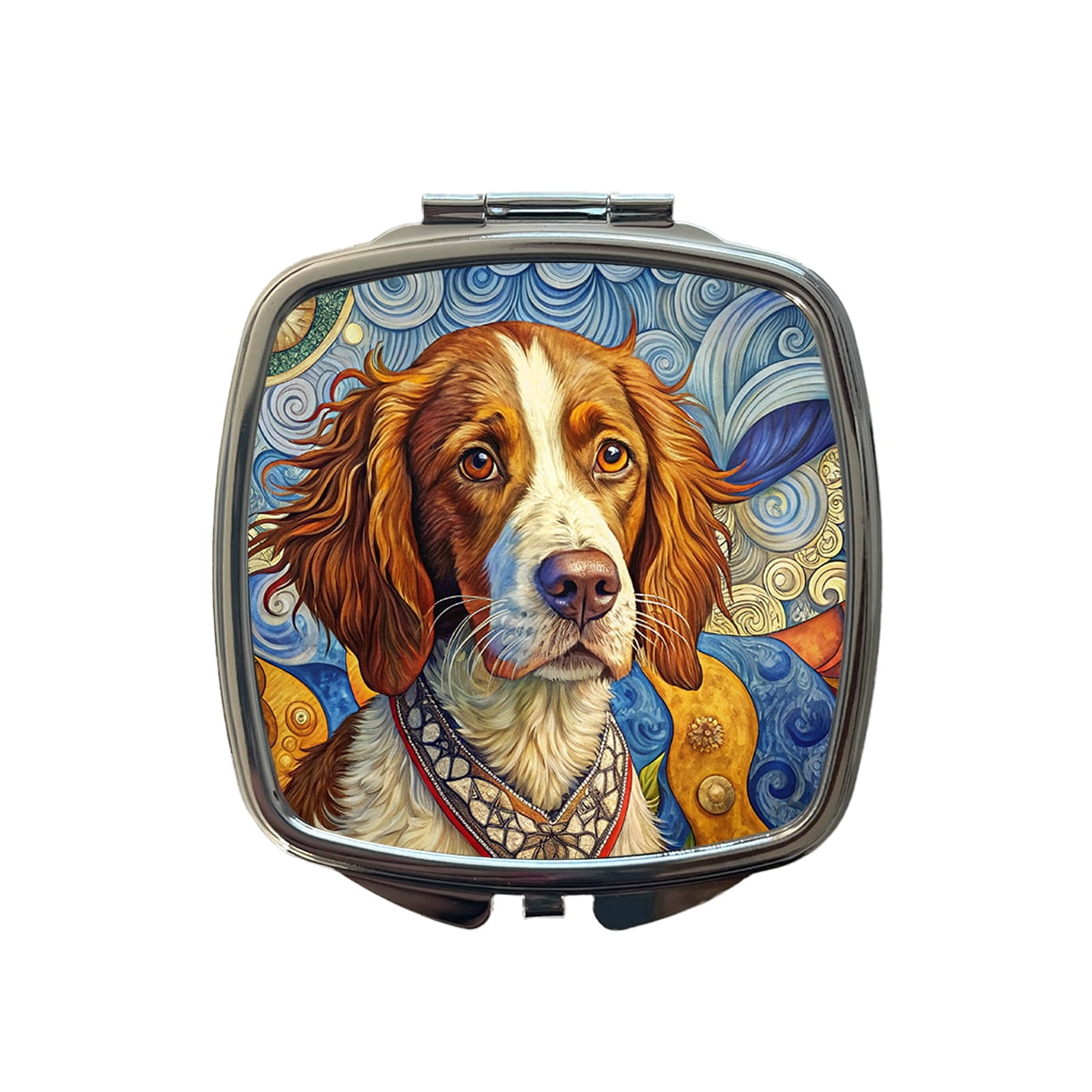 Brittany Spaniel Dog French Bohemian Art Travel Makeup Handbag Purse ...
