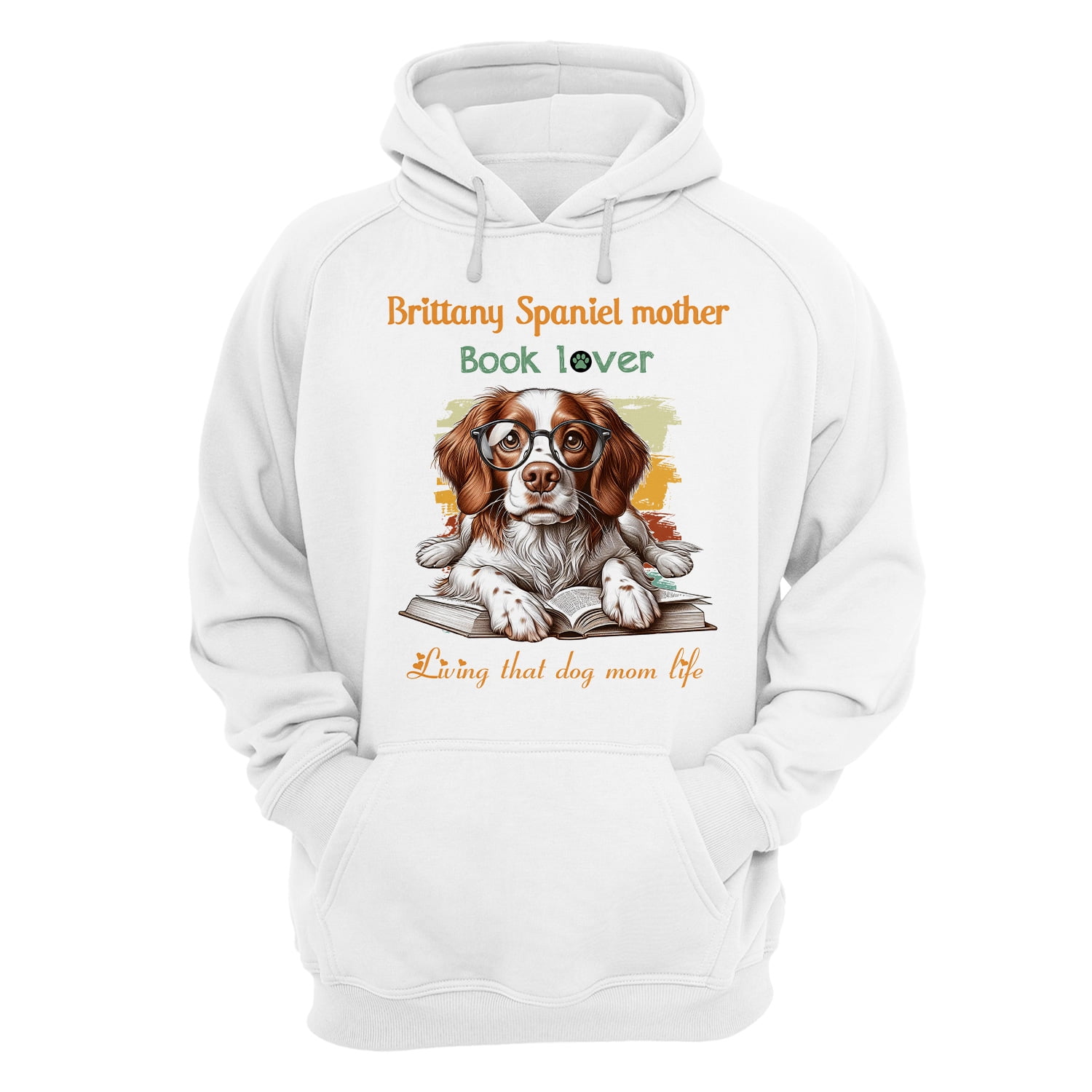 Brittany Spaniel Mother Book Lover Living That Dog Mom Life Happy ...