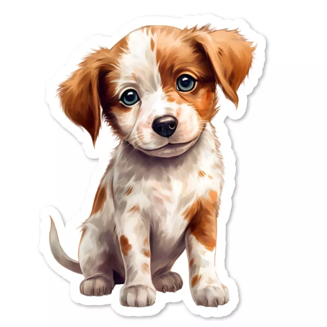 Brittany Spaniel Puppy Sticker, Pet Dog Water Bottle, Scrapbooking ...