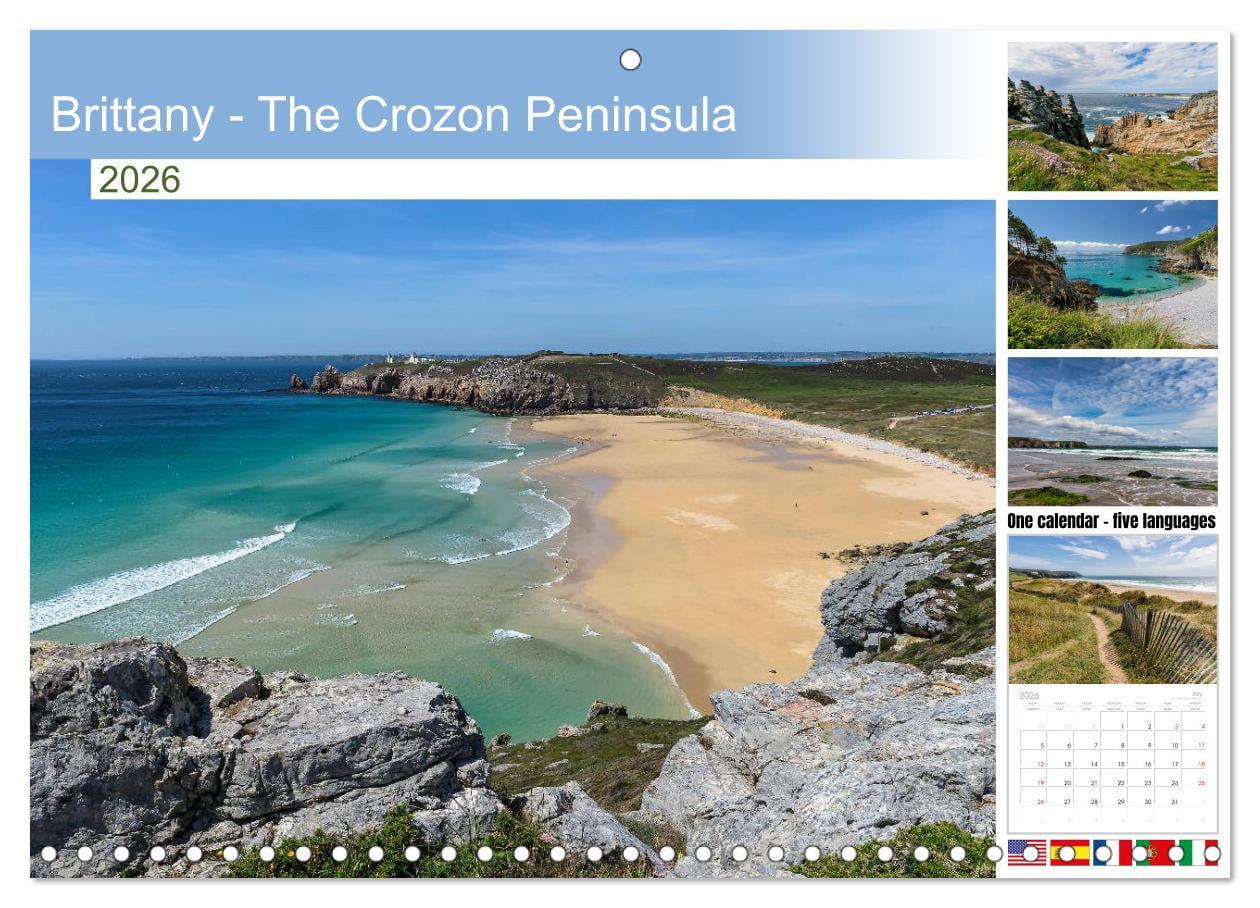 Brittany - The Crozon Peninsula (Monthly Wall Calendar 2026 11.7 x 16.5 ...
