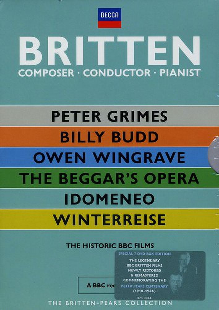 Britten: Pears Collection (DVD), Decca, Music & Performance - Walmart.com