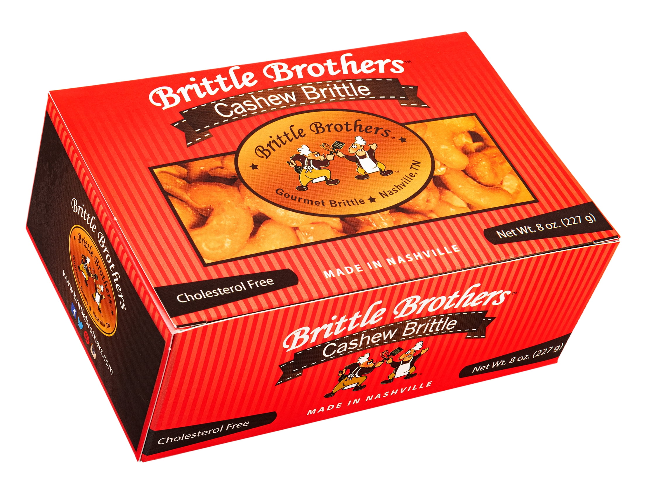 Brittle Brothers Gourmet Cashew Brittle, 8 oz. Box - Voted #1, 4x's ...