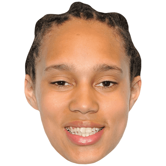 Brittney Griner (Smile) Celebrity Mask, Flat Card Face, Fancy Dress ...