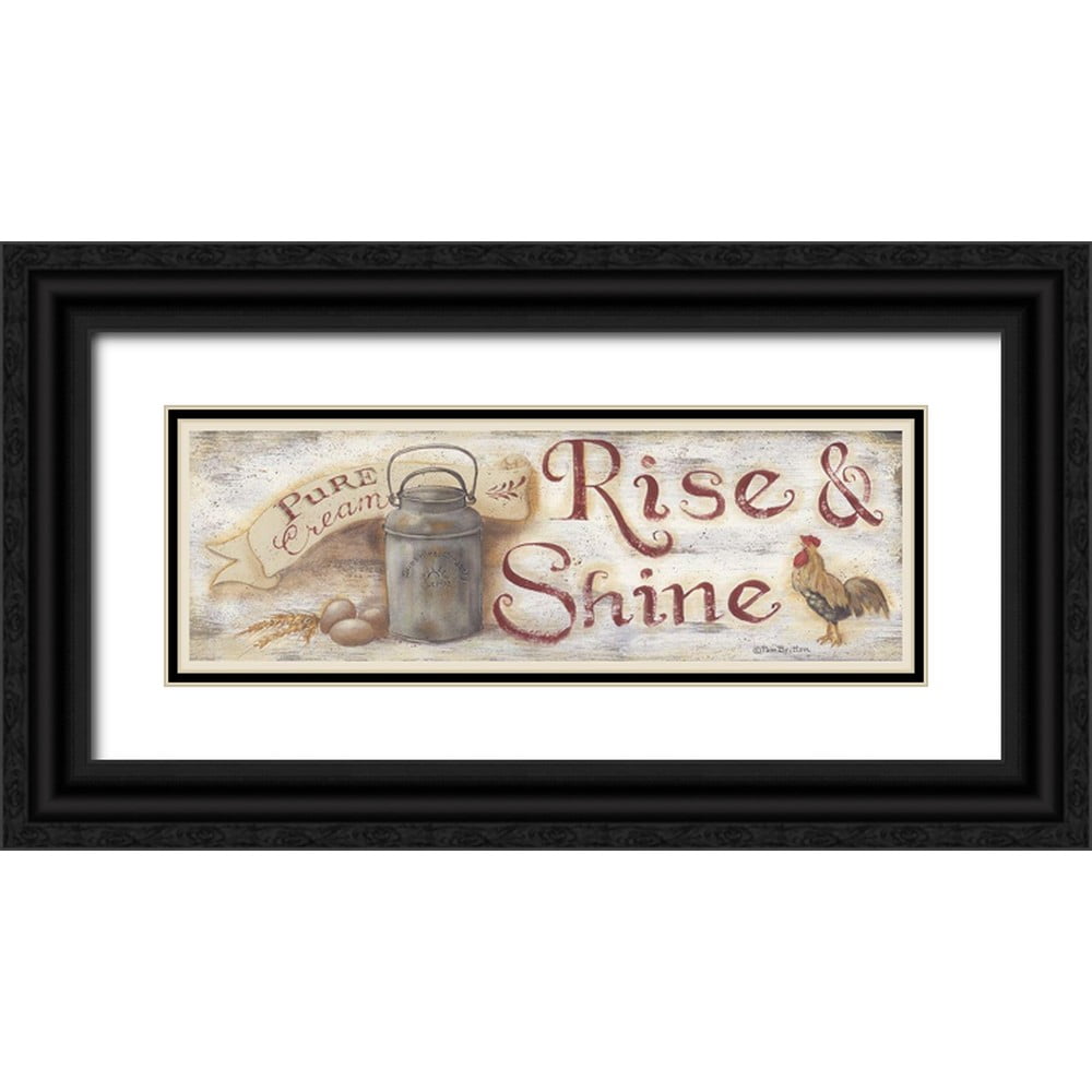 Britton, Pam 24x11 Black Ornate Wood Framed with Double Matting Museum ...