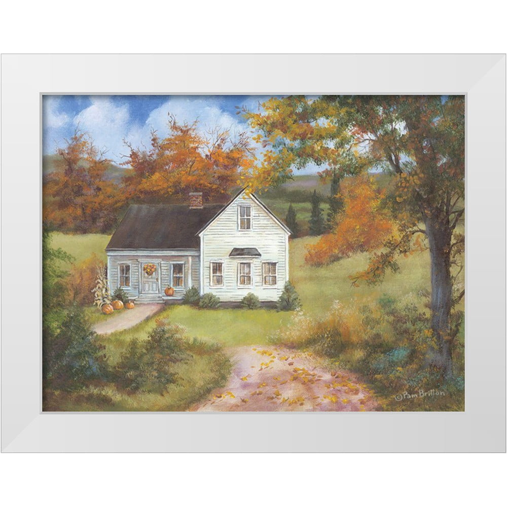 Britton, Pam 24x19 White Modern Wood Framed Museum Art Print Titled ...
