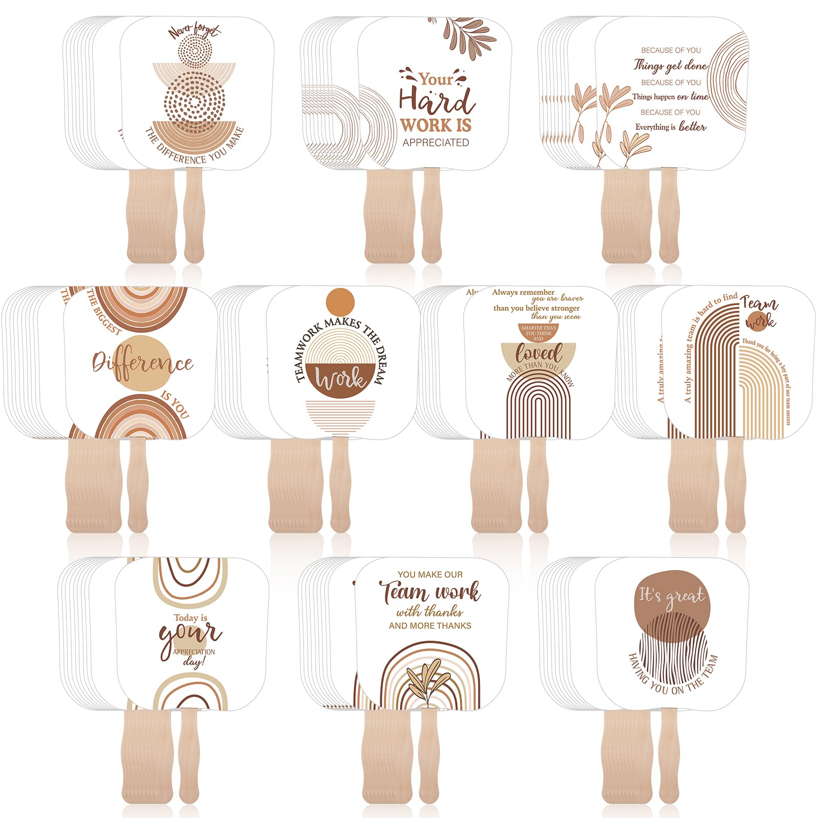 Briwooody 100 Pcs Team Employee Appreciation Gift Inspirational Hand ...