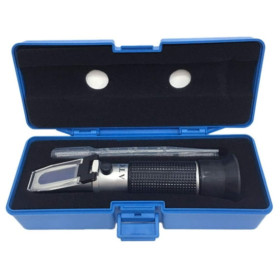 Brix Refractometer with ATC, Dual Scale - Specific & Brix, Hydrometer ...
