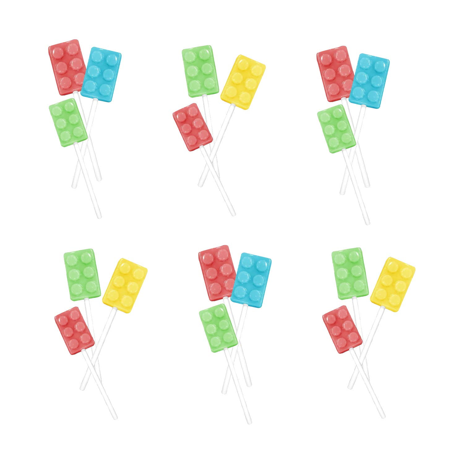 Brix On Stix | Brick Building Party Lollipop Suckers | Assorted Fruit ...