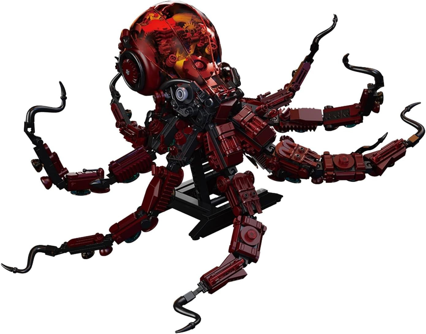 BrixVibe Mechanical Octopus Model Building Blocks Set with Light ...