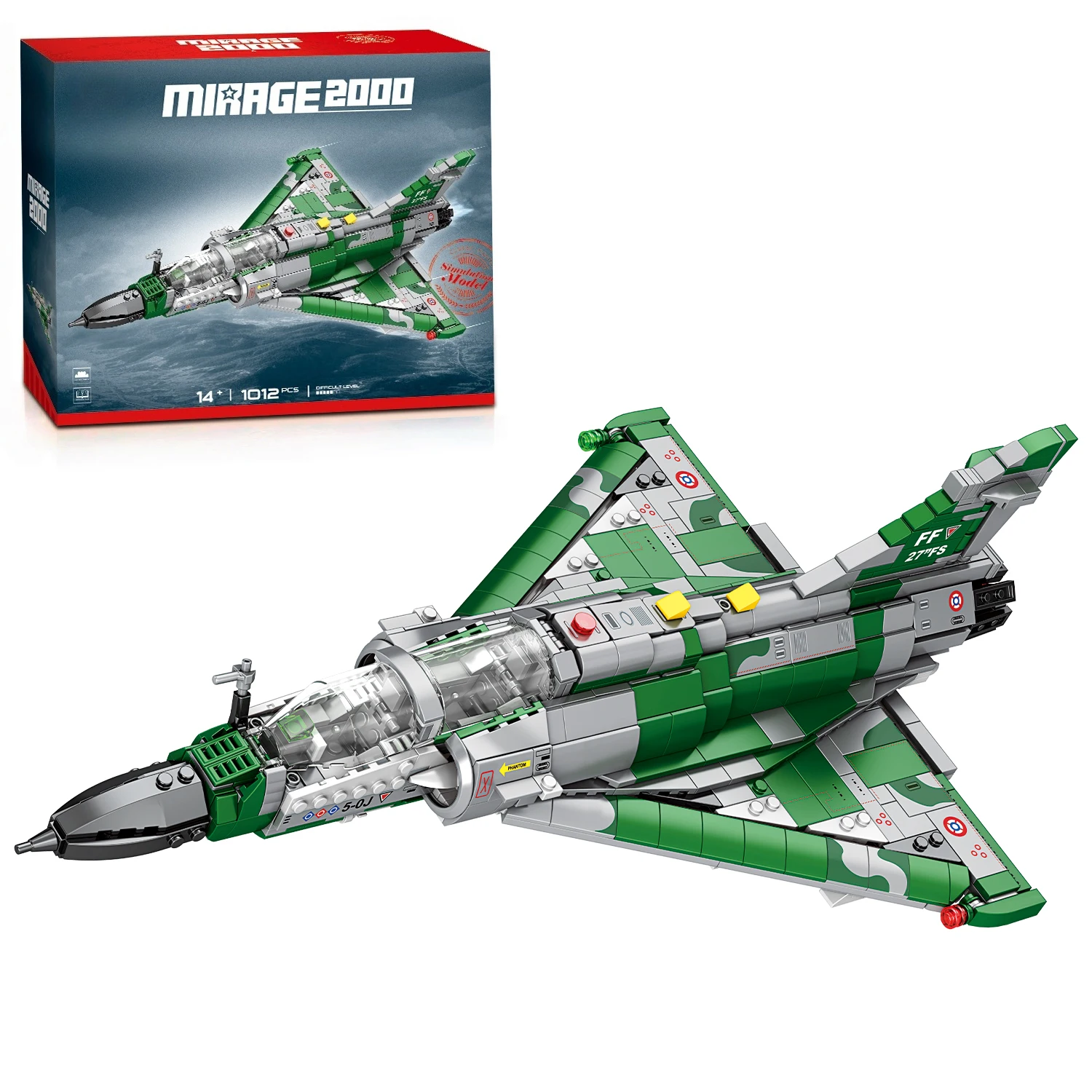 BrixVibe Mirage 2000 Fighter Building Set Compatible with Lego Military ...