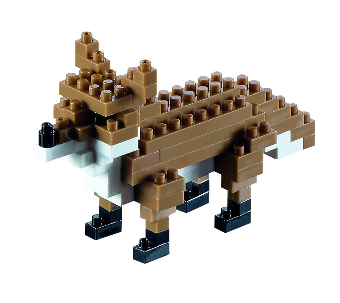 Brixies Brick Model FOX 3-D Model Brick Building Kit - Walmart.com