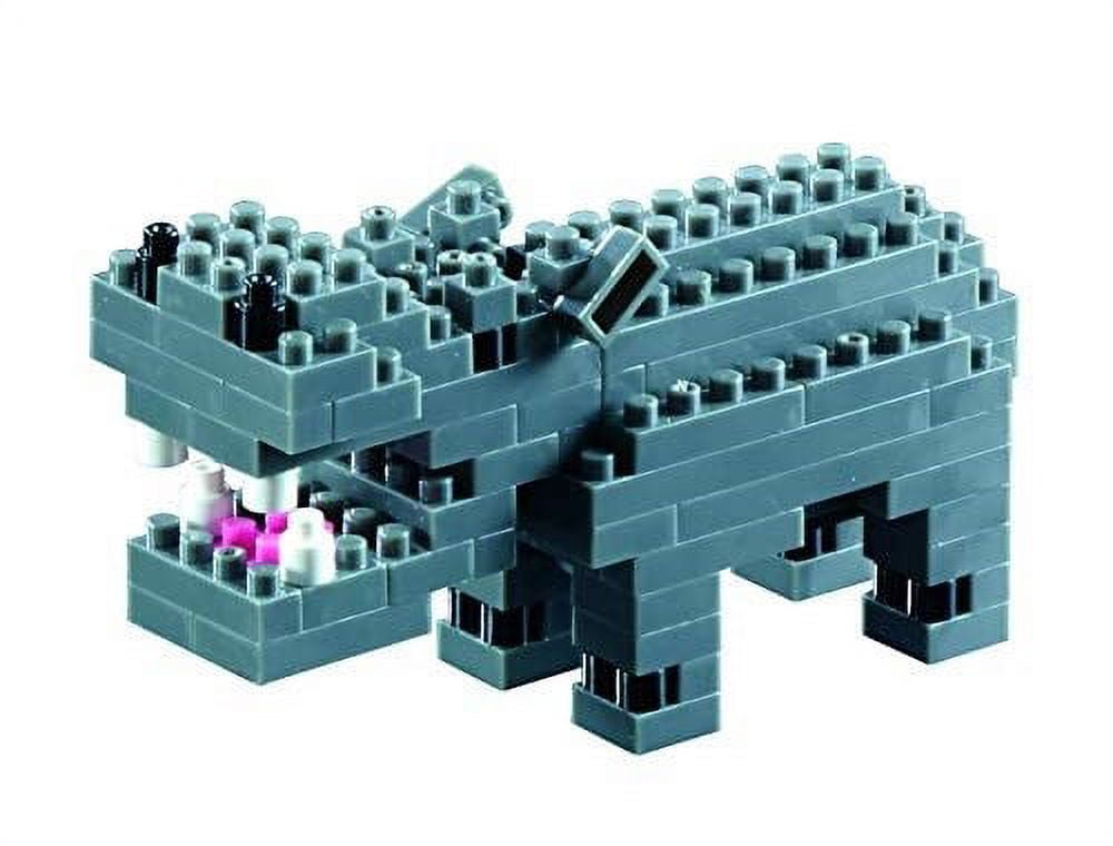 Brixies Brick Model HIPPO 3-D Model Brick Building Kit - Walmart.com