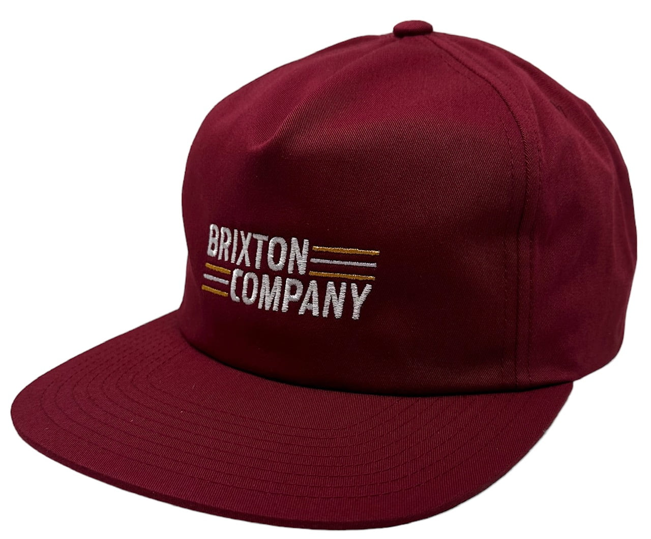 Brixton Men's Lucero Embroidered Logo Snapback Cap Hat in Burgundy ...