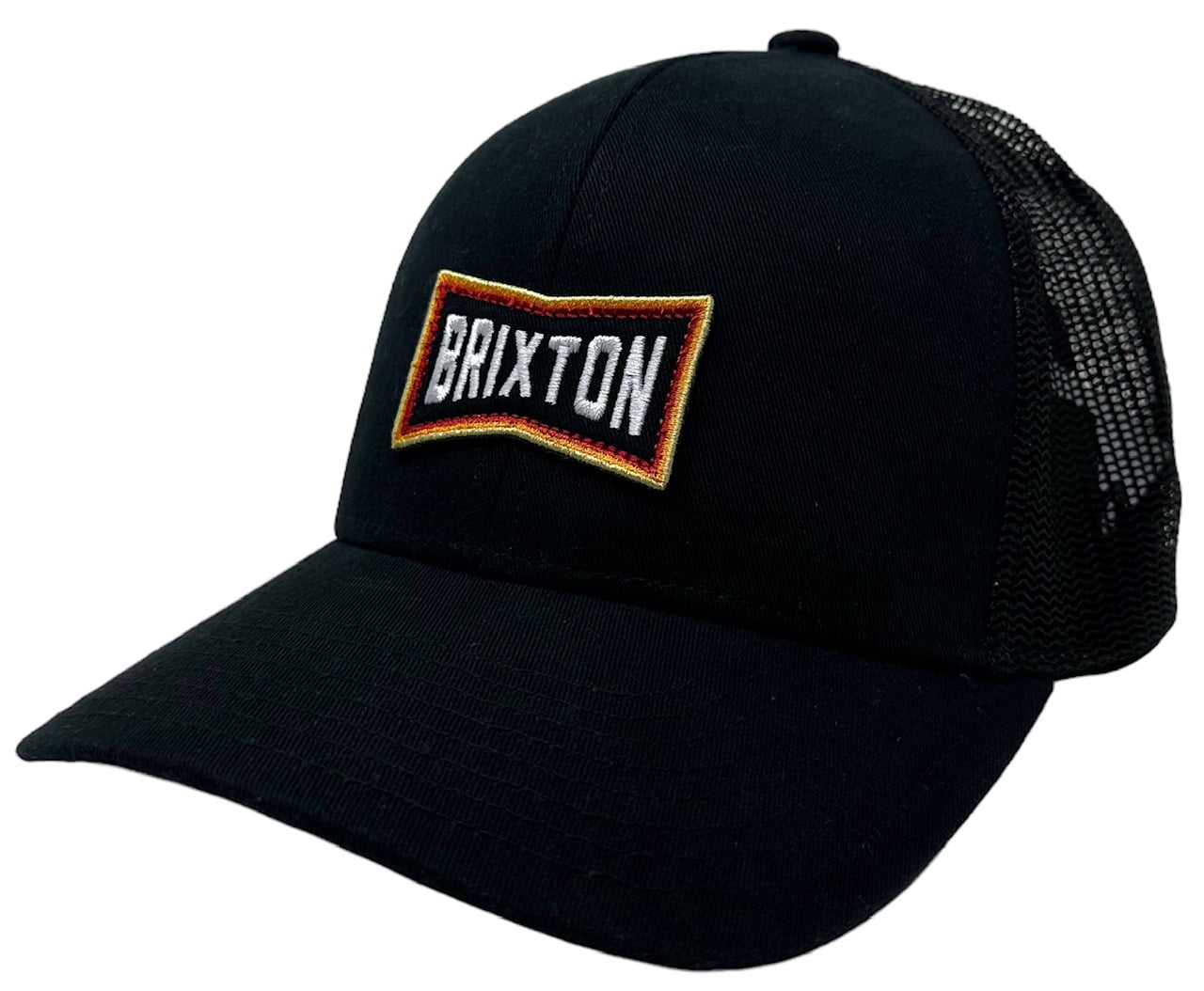 Brixton Men's Truss X MP Mesh Trucker Cap Hat (Black) - Walmart.com
