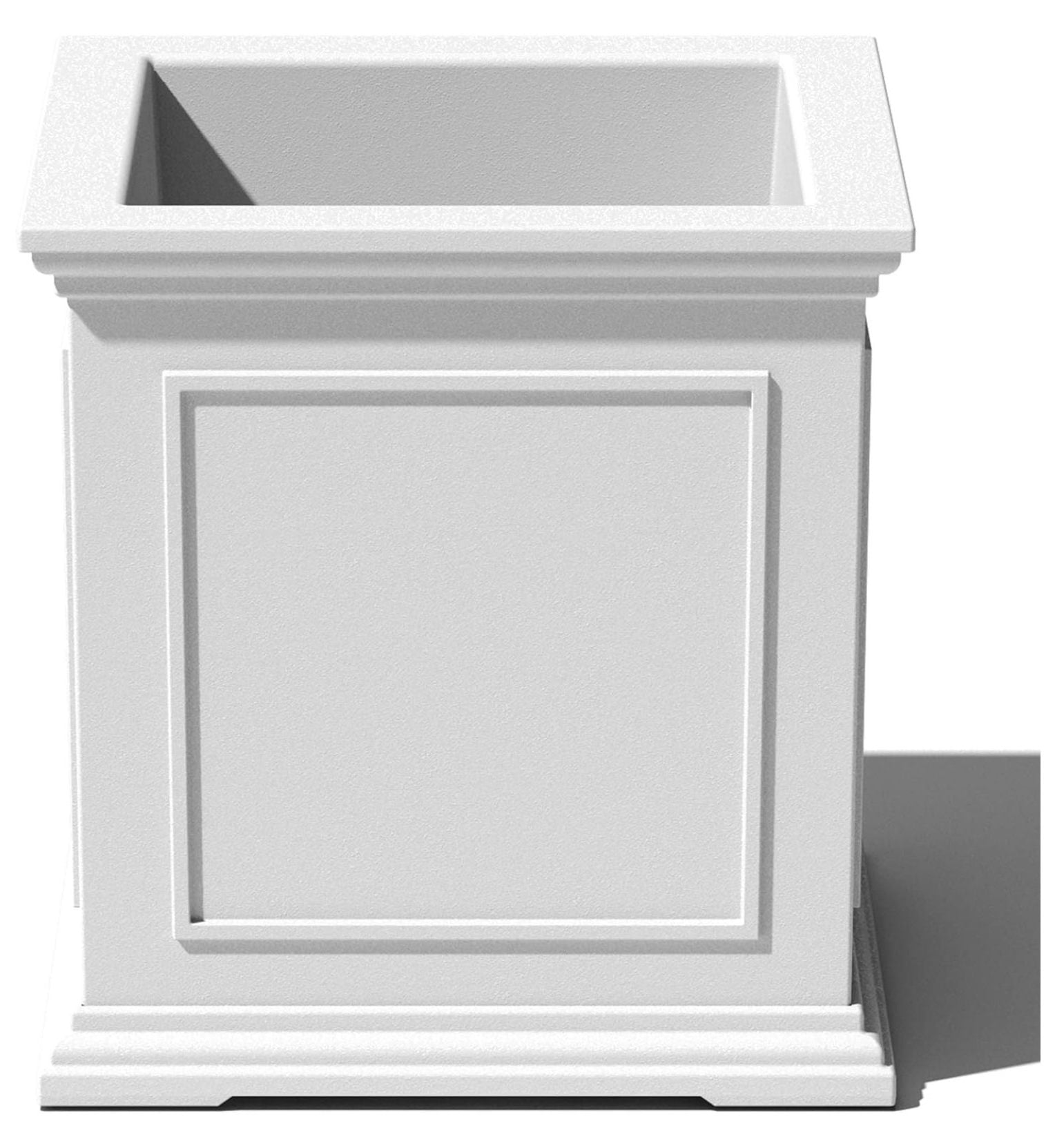 Brixton Series Cube Plastic Planter - Square Planter for Indoor or Outdoor Patio/Front Porch ...