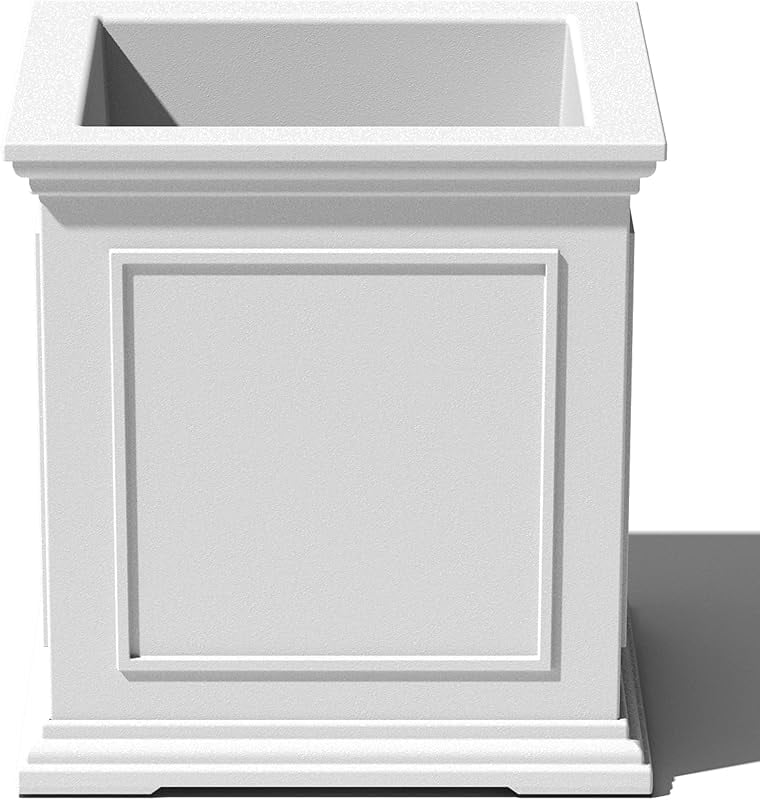 Brixton Series Cube Plastic Planter - Square Planter for Indoor or ...