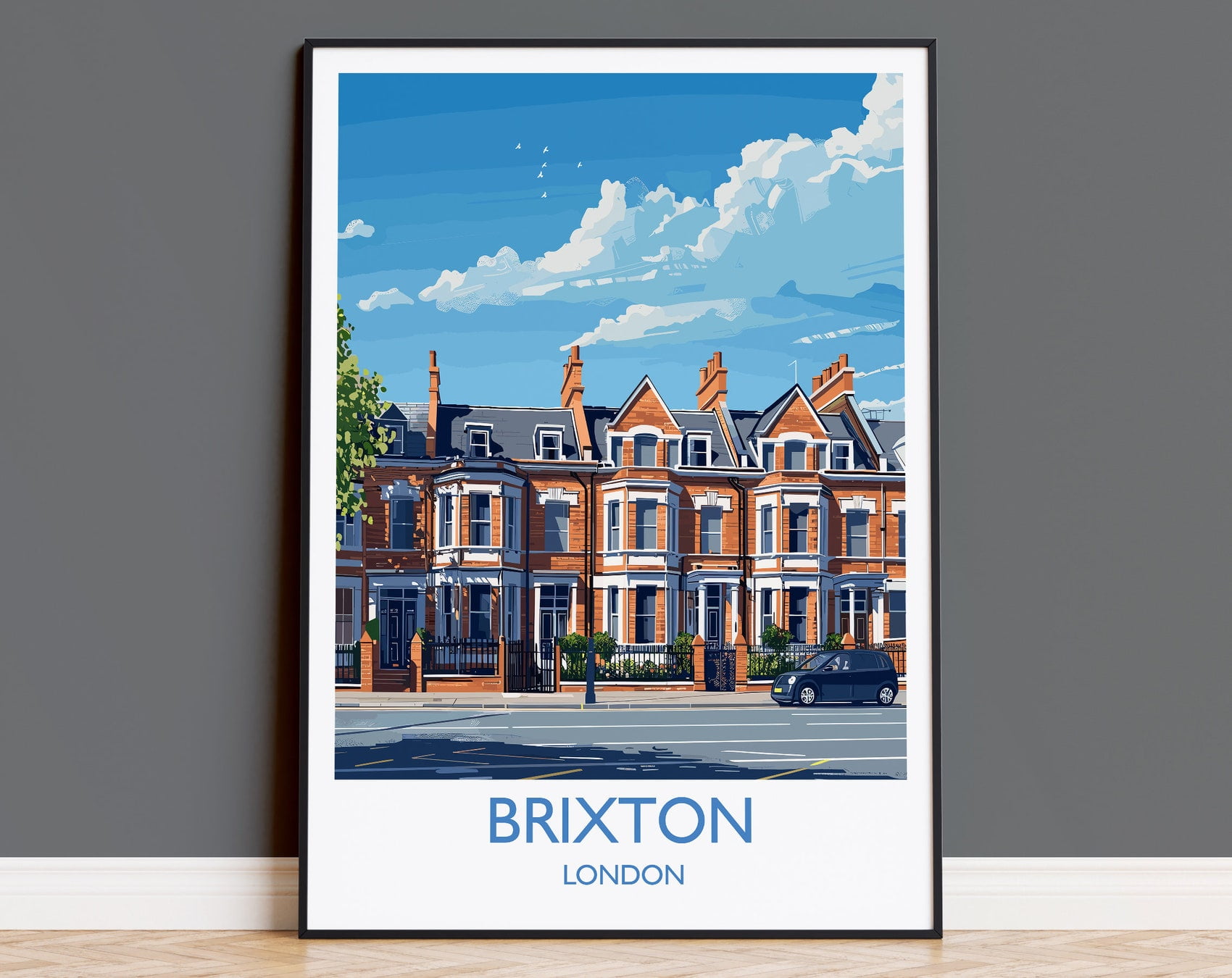 Brixton Travel Poster, Travel Print of Brixton, London Poster, Brixton ...