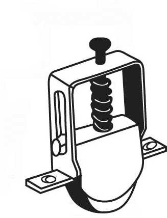 Brixwell 10-343m Patio Screen Door Roller Assy. 1in Metal Wheel metal ...